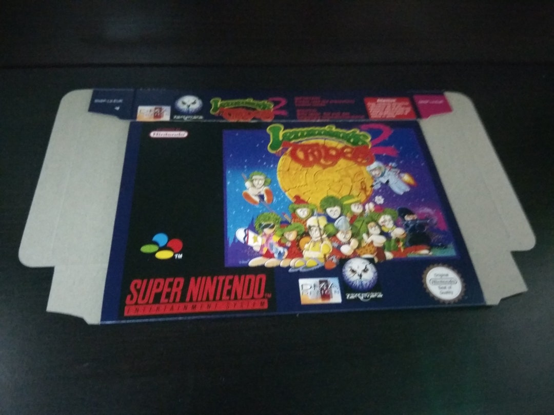 Lemmings 2 SNES / Super NES Repro Box / Replacement Box - Etsy