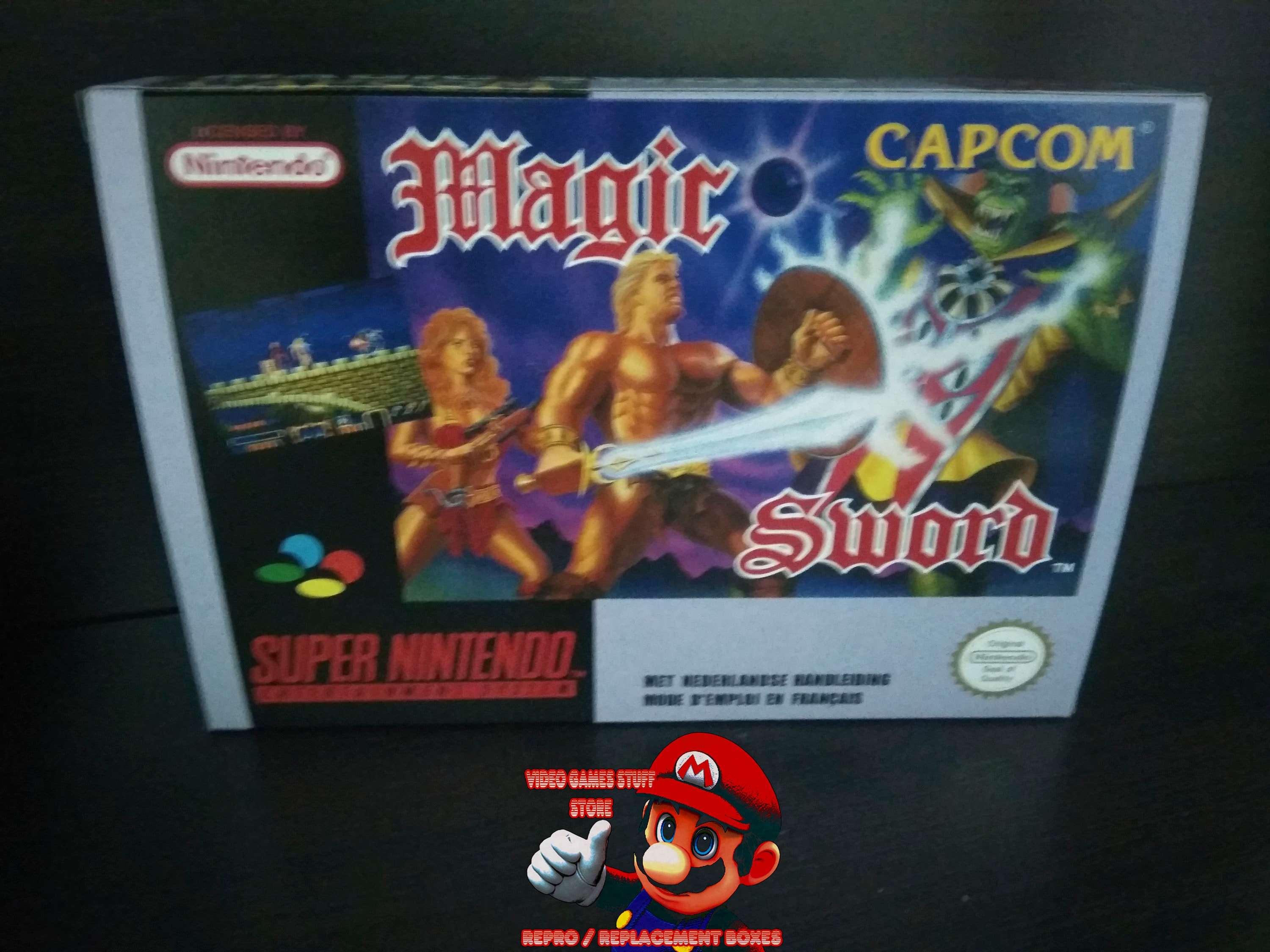 Magic Sword SNES / Super NES Repro Box / Replacement Box | Etsy