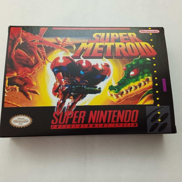 Super Metroid Replacement Box - Etsy