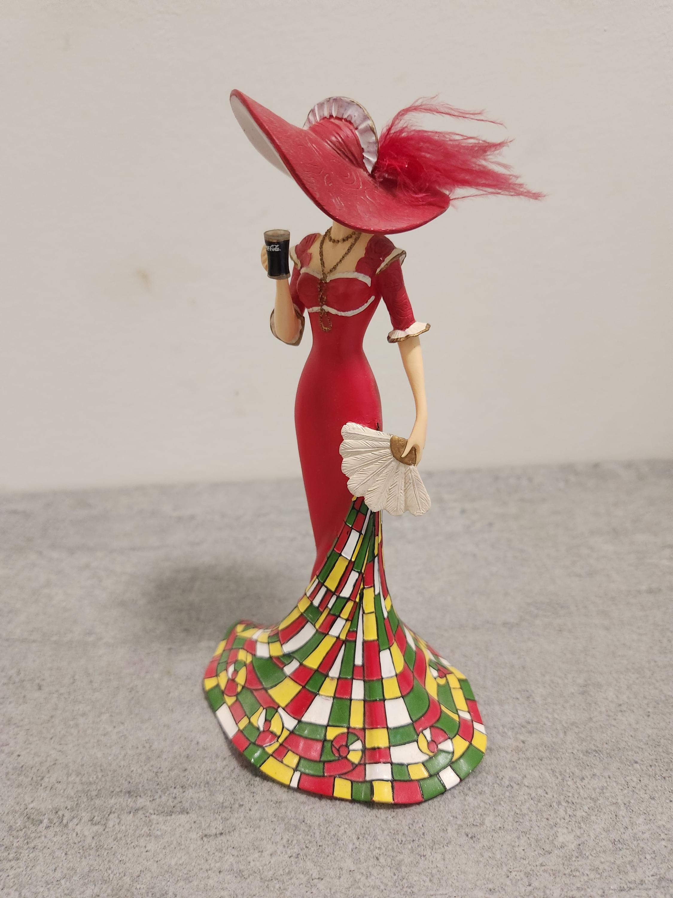 Coca Cola Lady Figurine: Resin Red Dress, Hamilton Collection - Etsy Canada