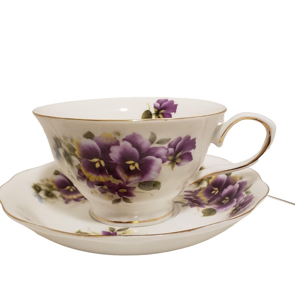 Purple Tea Cup - Etsy