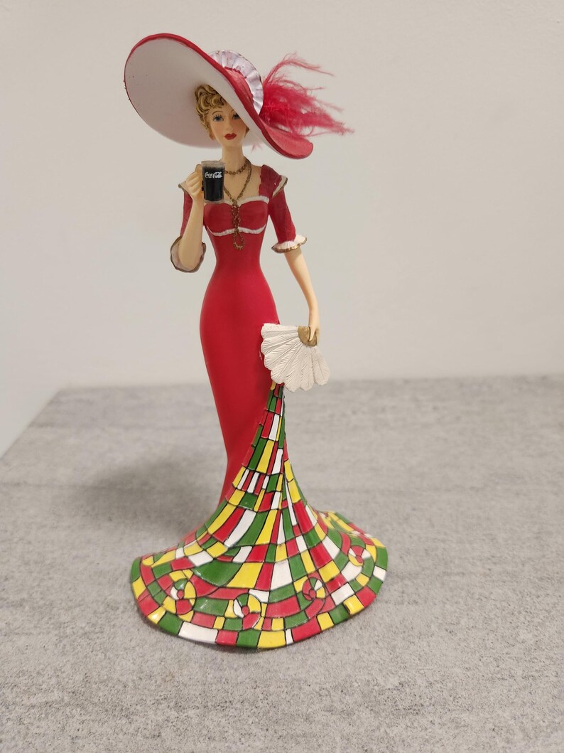 Coca Cola Lady Figurine: Resin Red Dress, Hamilton Collection - Etsy Canada