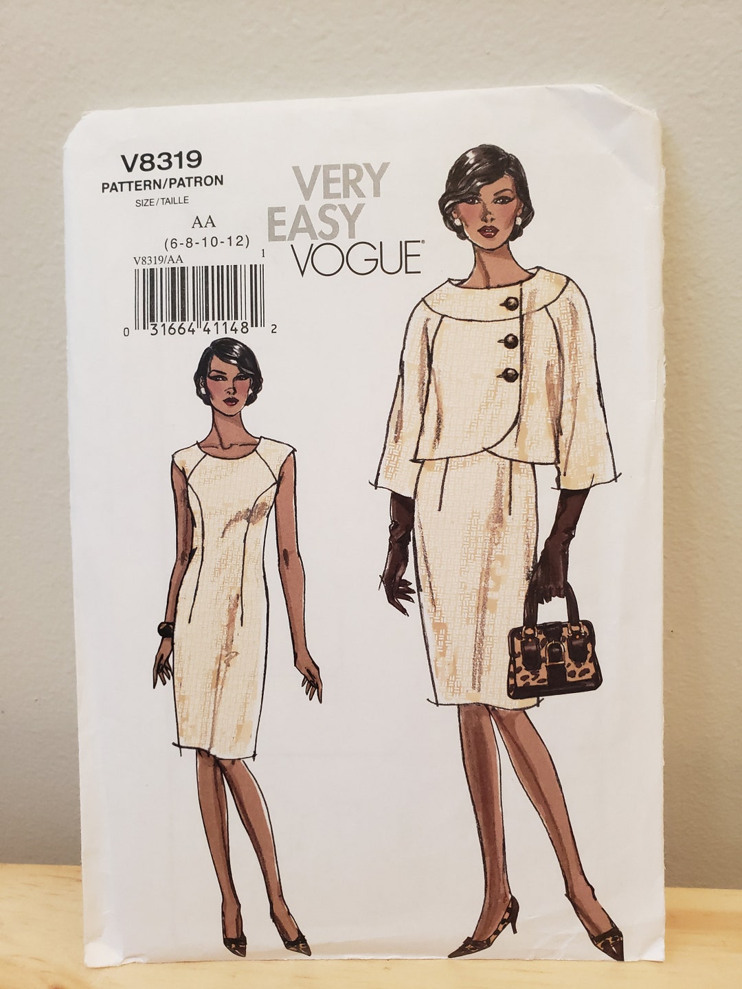 Very Easy Vogue Jacket and Dress 50s Style Short Jacket Over Dress ...