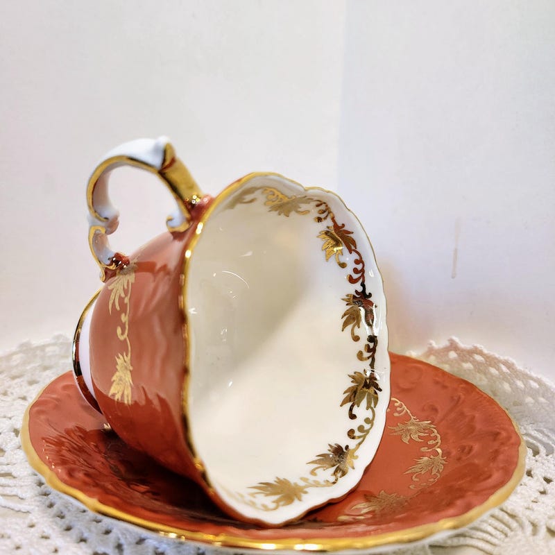 Orange Tea Cup - Etsy
