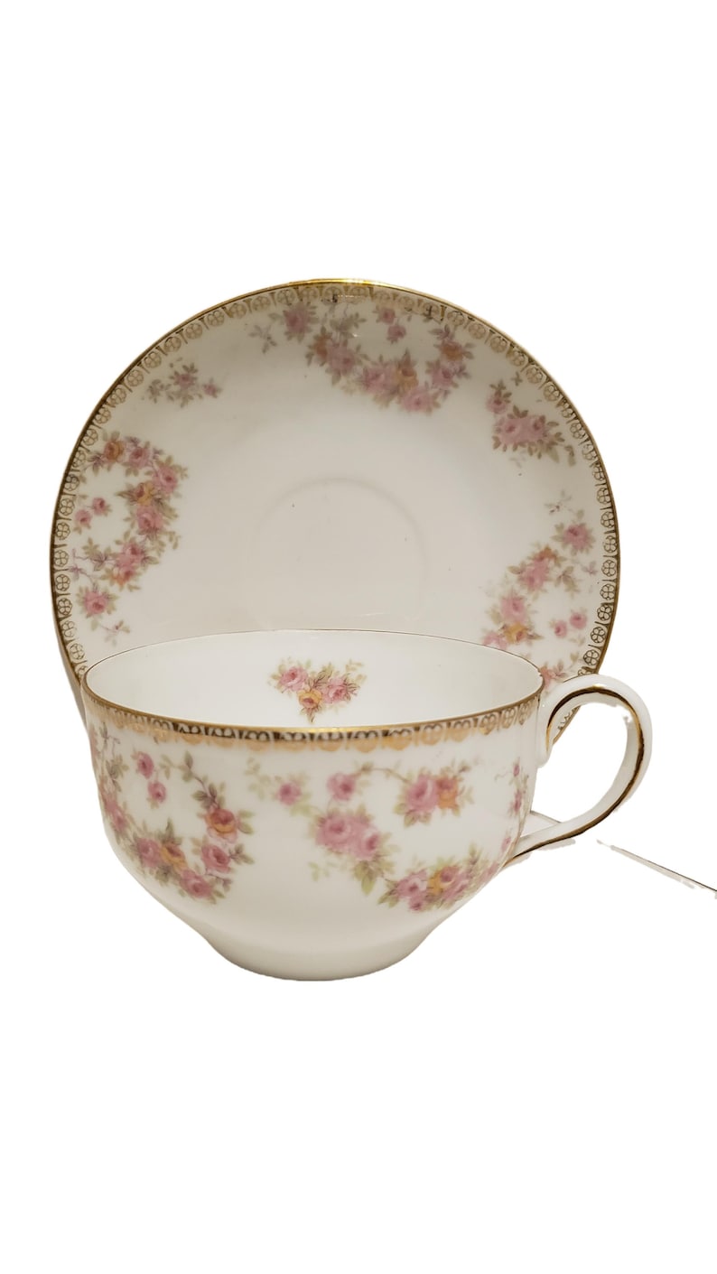 Bridal Rose Tea Cup Set Noritake Nappo Fine Delicate Shabby - Etsy