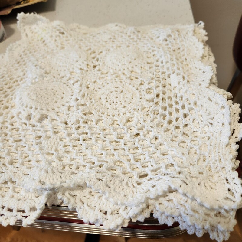 Square Crochet Doily - Etsy