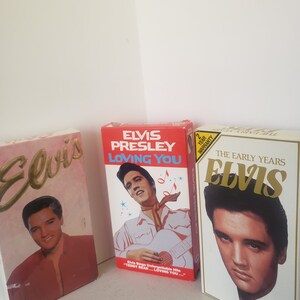 Elvis Presley VHS Lot of 3 Elvis Fan Memorabilia Collecting All Things Elvis the King on VHS ...