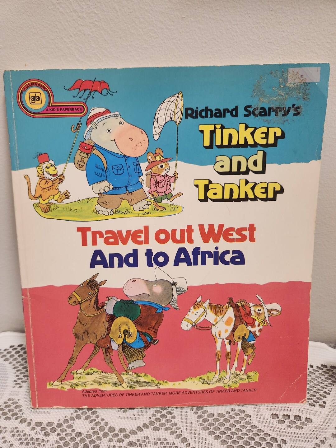 Richard Scarry Book Tinker and Tanker Travel Out West and to Africa ...