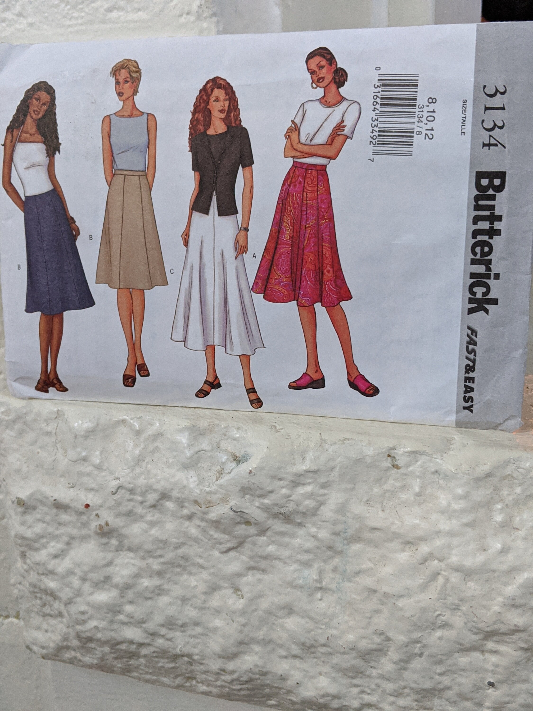 Vintage Butterick Skirt Pattern 3134 Size 8 to 12 Skirt Sewing | Etsy