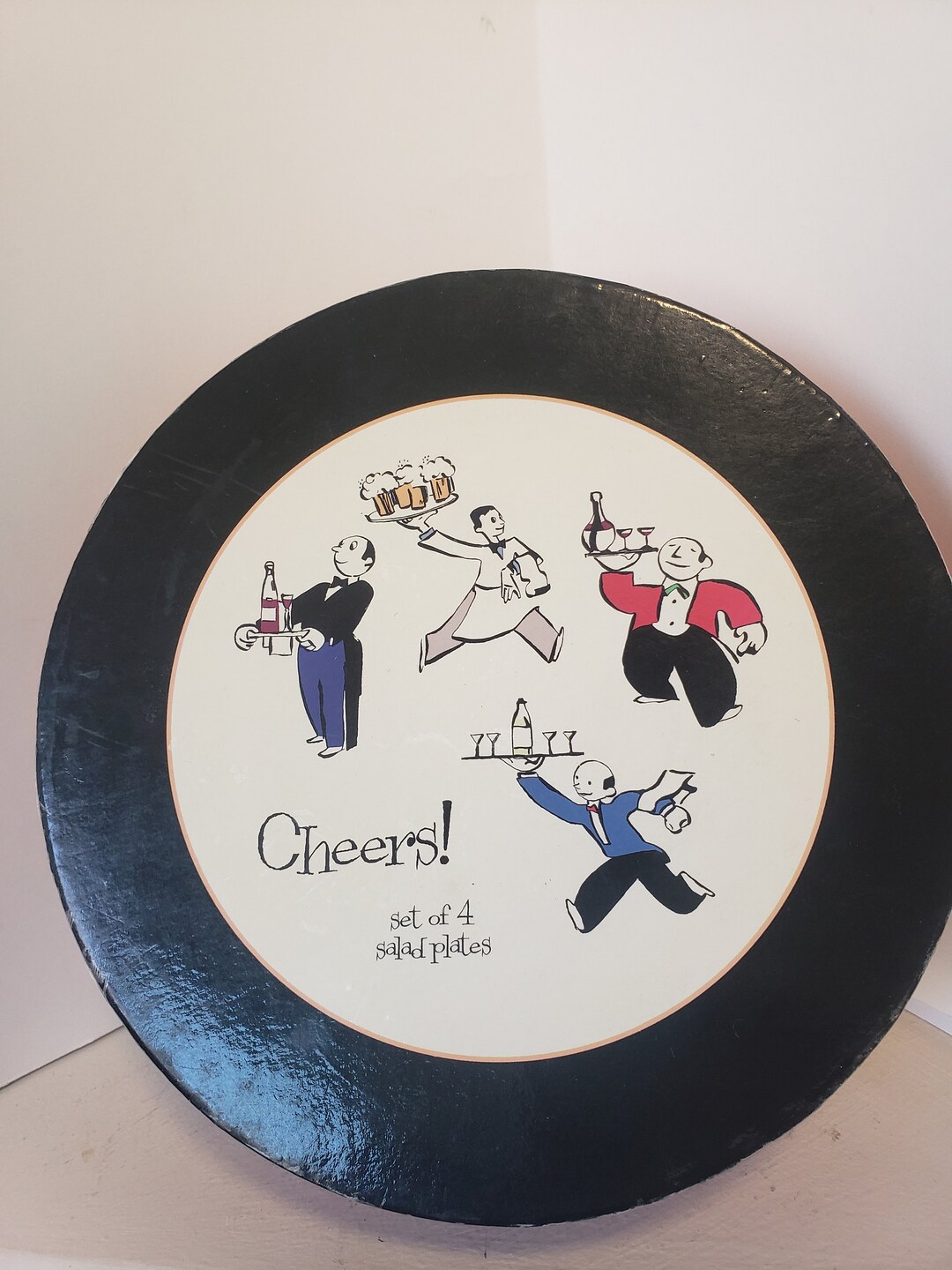 Rosanna Plates Set 4 Boxed Cheers Salad Plates Gifts for Dad Barware ...