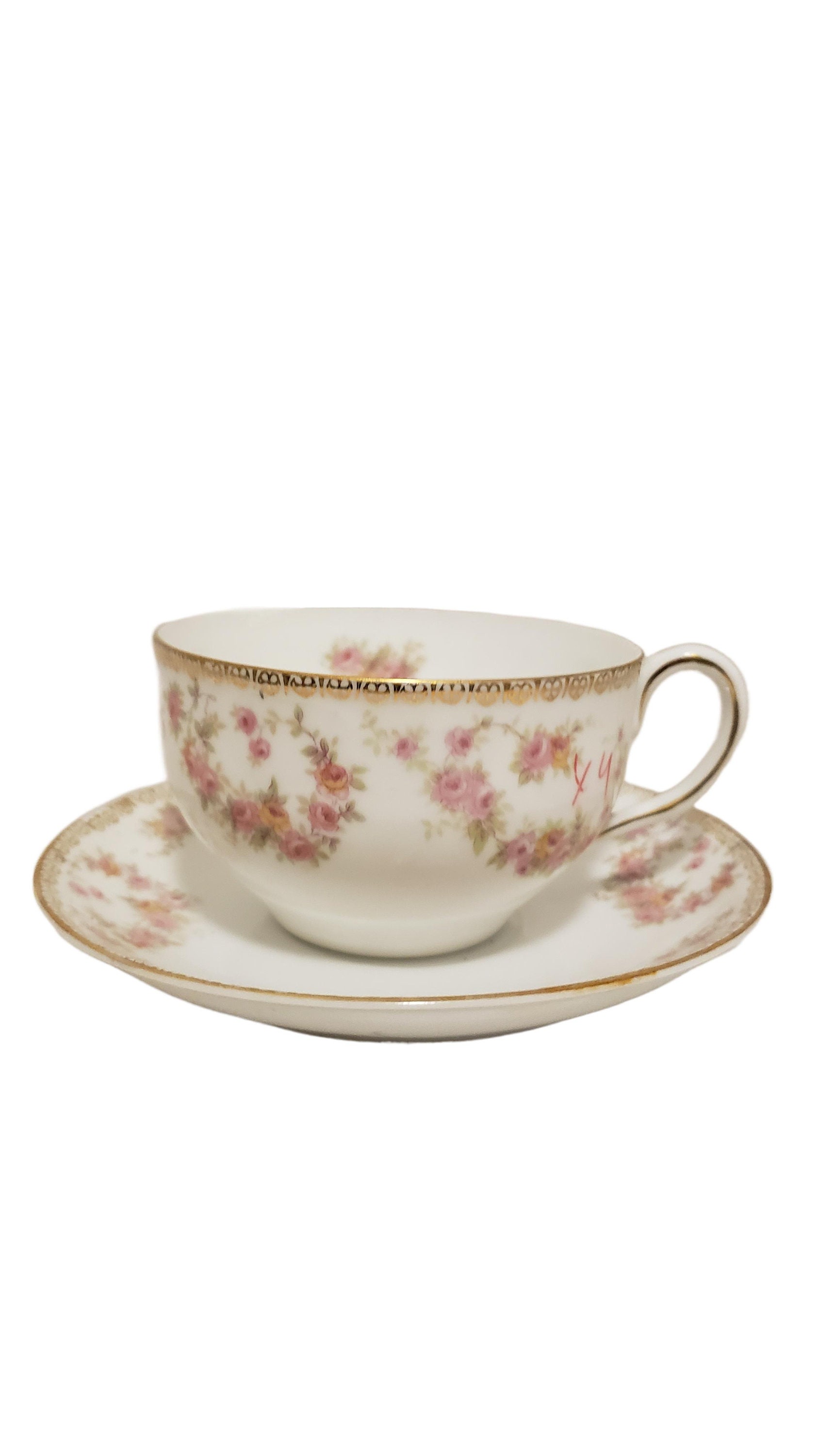 Bridal Rose Tea Cup Set Noritake Nappo Fine Delicate Shabby - Etsy