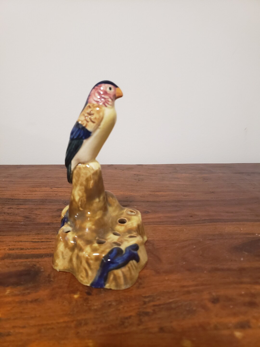 Vintage Ceramic Bird Figurine Flower Frog: Dried Stems Decor - Etsy