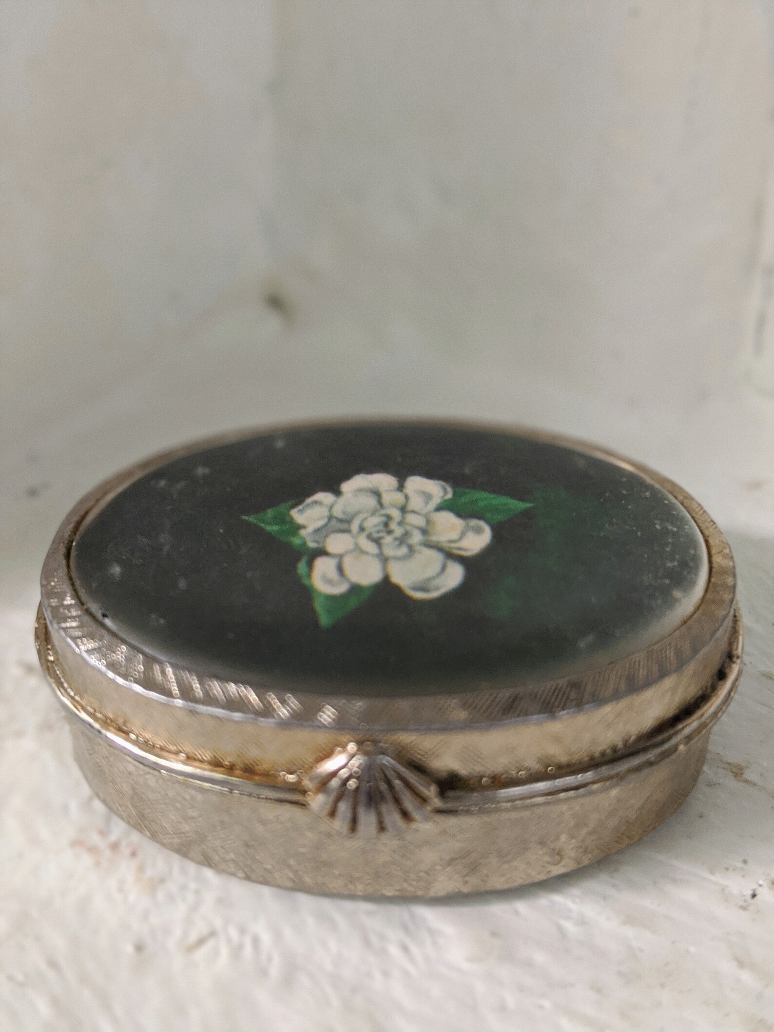 Vintage Solid Perfume Case Vintage Tiny Case Vintage Floral - Etsy