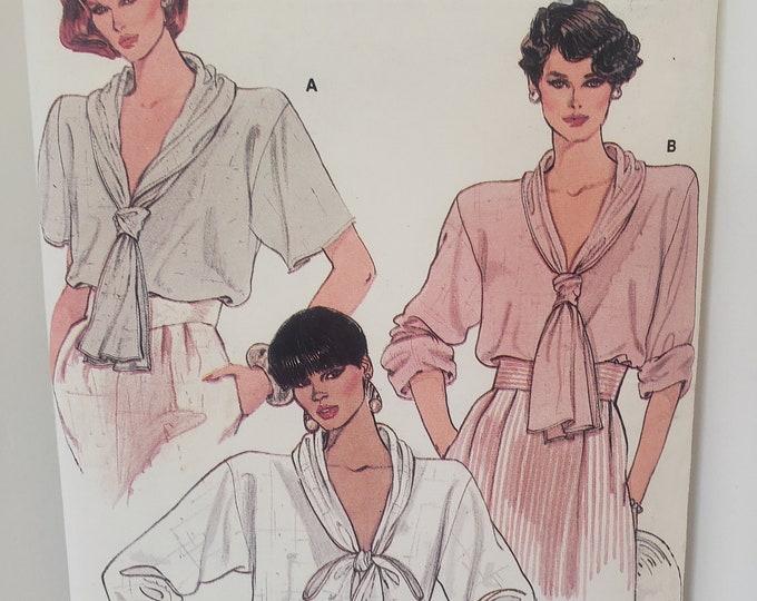 Very Easy Vogue 9049 UNCUT Blouse Pattern Size 14 to 18 Loose Fit ...