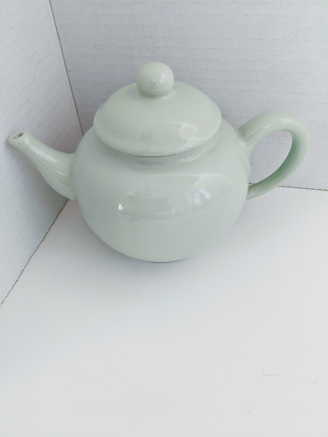 Mint Green Single Serving Tea Pot Mid Century Ceramic - Etsy