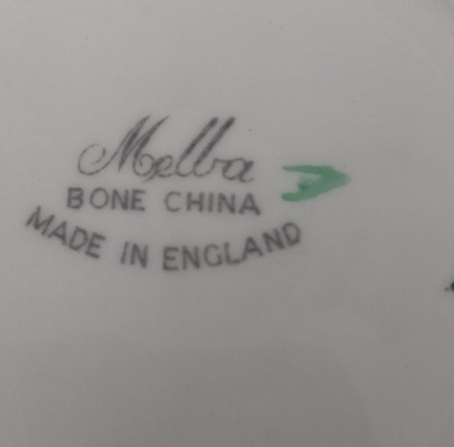 Vintage Melba Bone China Tea Cup Set: Black With White Peony, Gold Trim ...