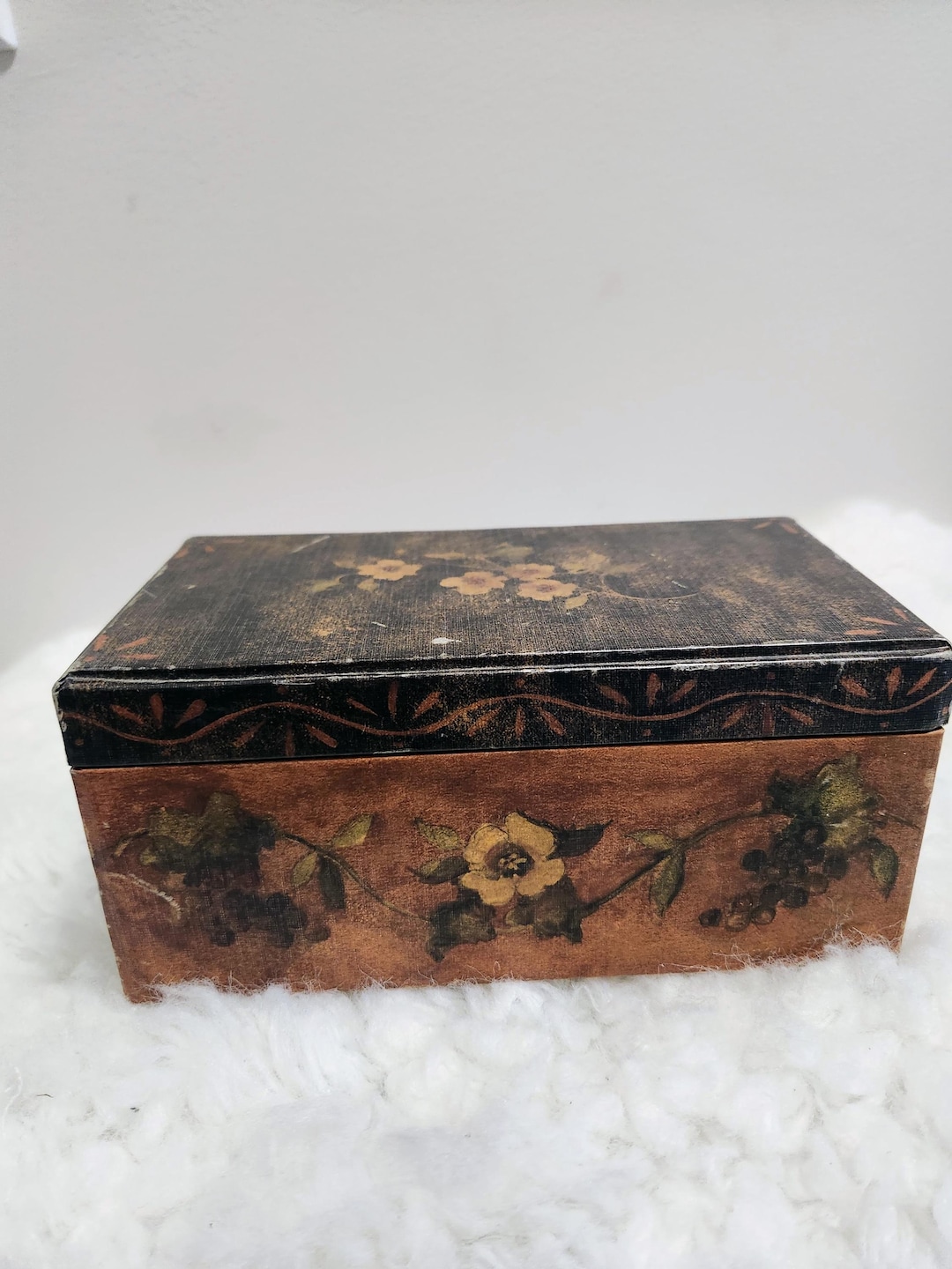 Primitives Antique Desk Box Bobs Boxes Vintage Shabby Chic Home Decor ...