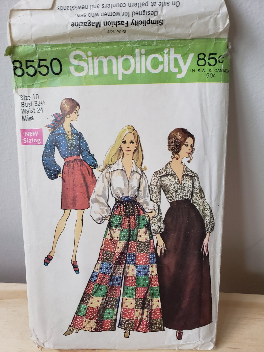 Boho Skirts in Two Length Pants Blouse Simplicity 8550 Elephant Pants ...