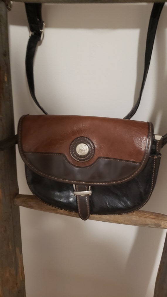 Vintage Mouflon Leather Small Cross Body Purse Black … - Gem