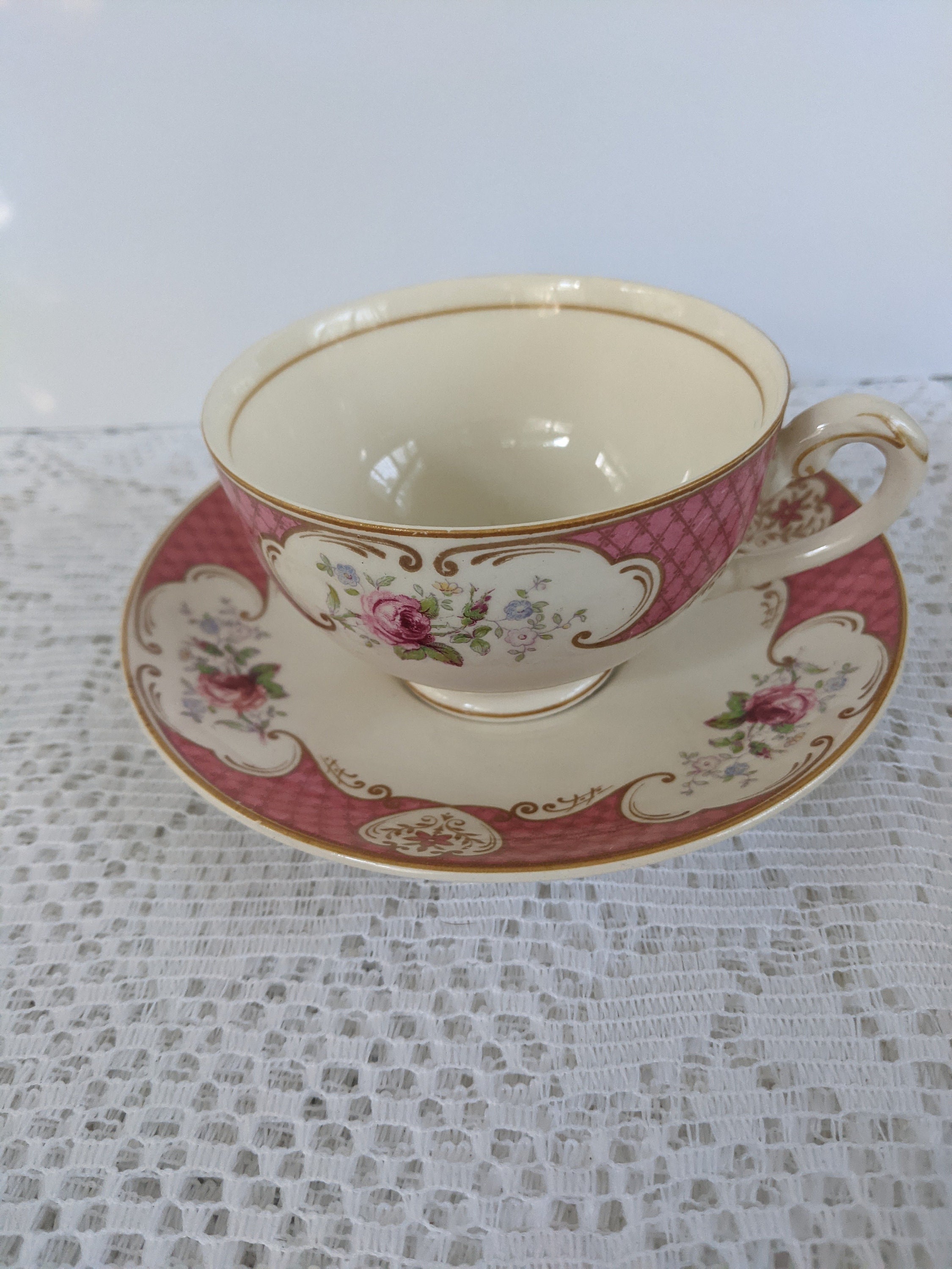 Tea Cups & Sets Drinkware Kitchen & Dining Pink RoseBud Myott ...