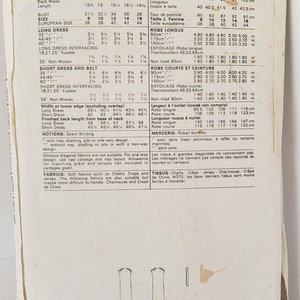 Dress and Belt 70s Wrap Dress Very Easy Vogue Patterns Size 8 UNUSED ...