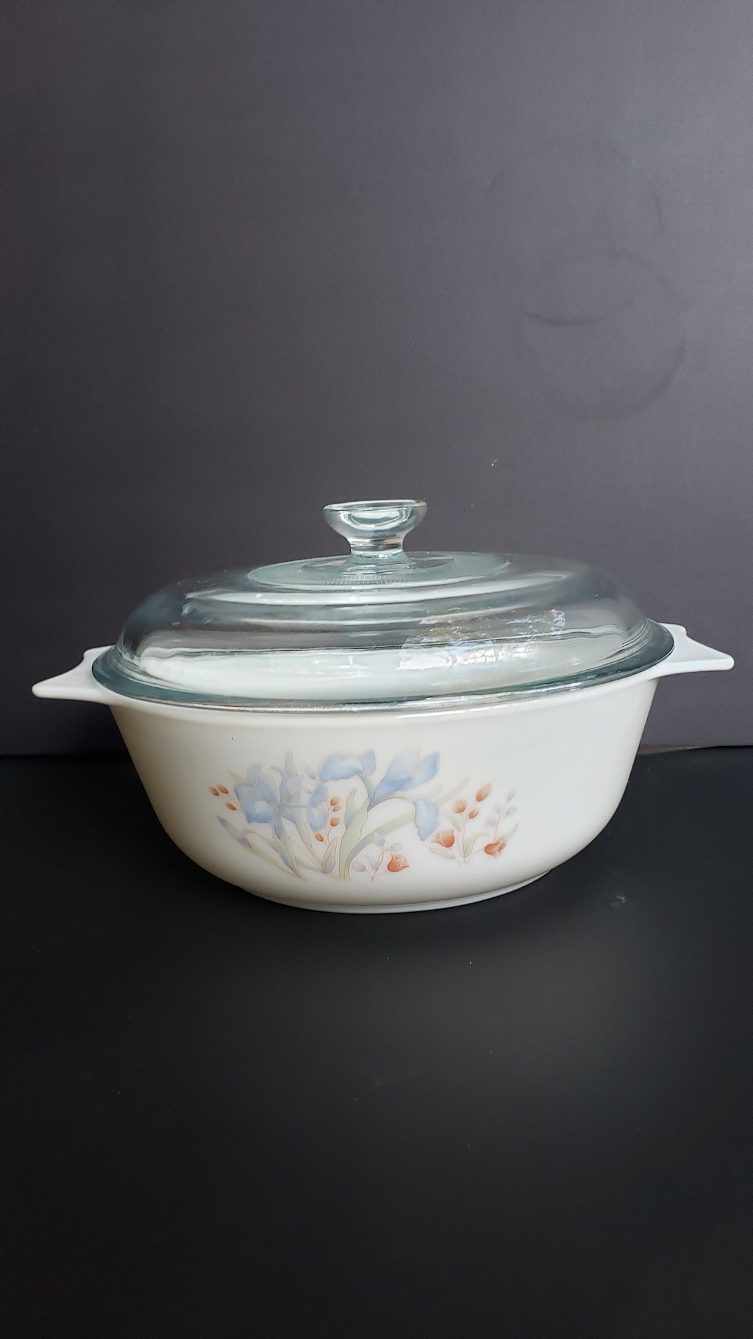 Vintage Bakeware White Pyrex With Glass Lid Vintage Oven Ware From ...