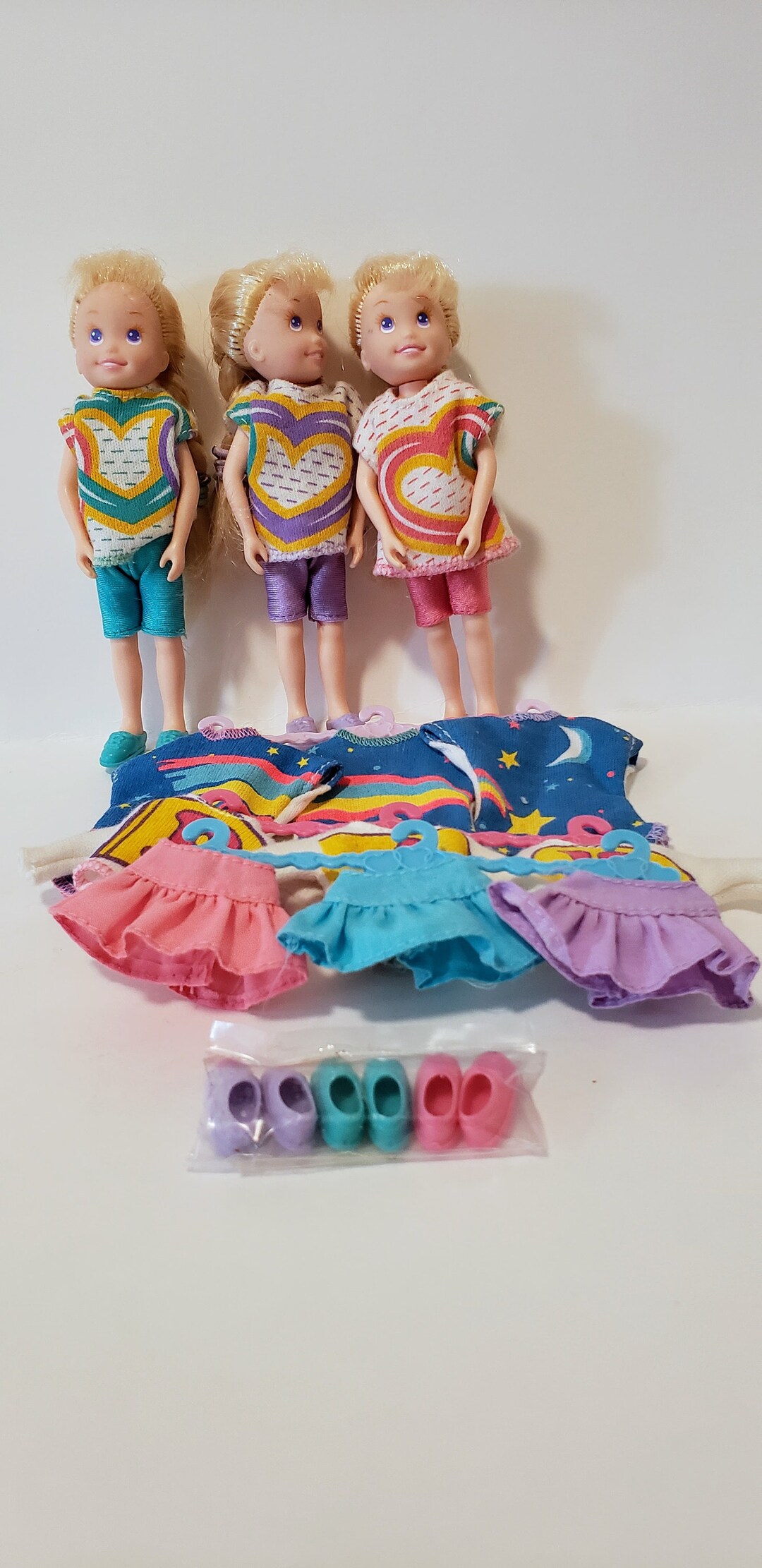 Vintage Tyco Quints Cousins 3 in One Babysitter Vintage Dolls With ...