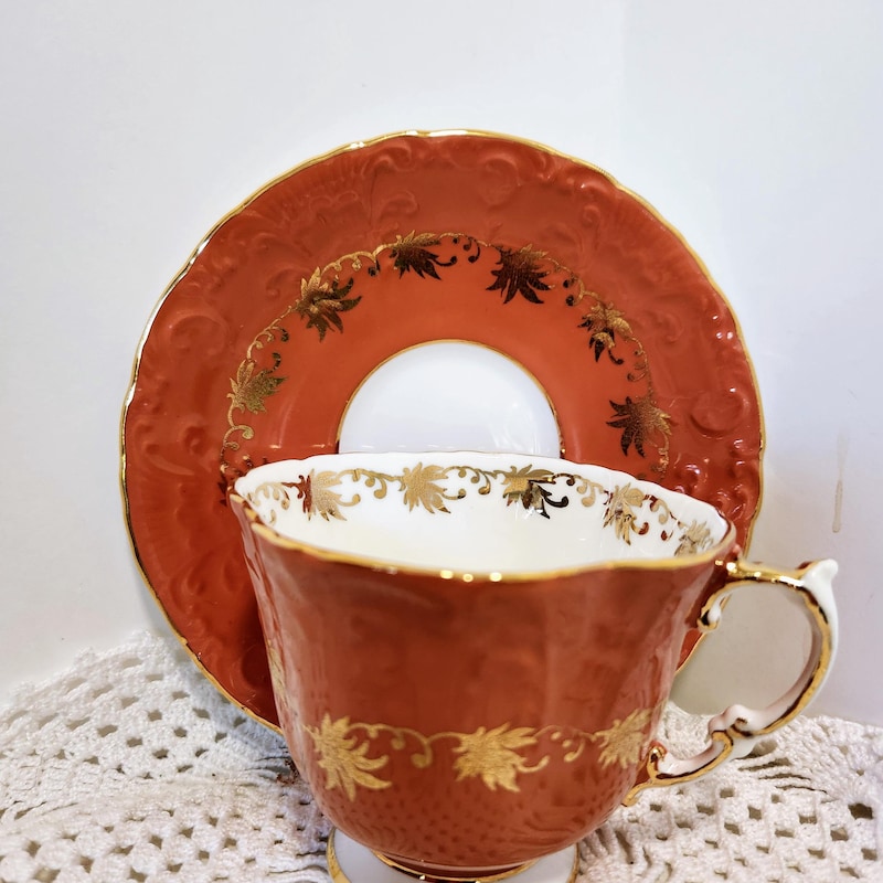 Orange Tea Cup - Etsy