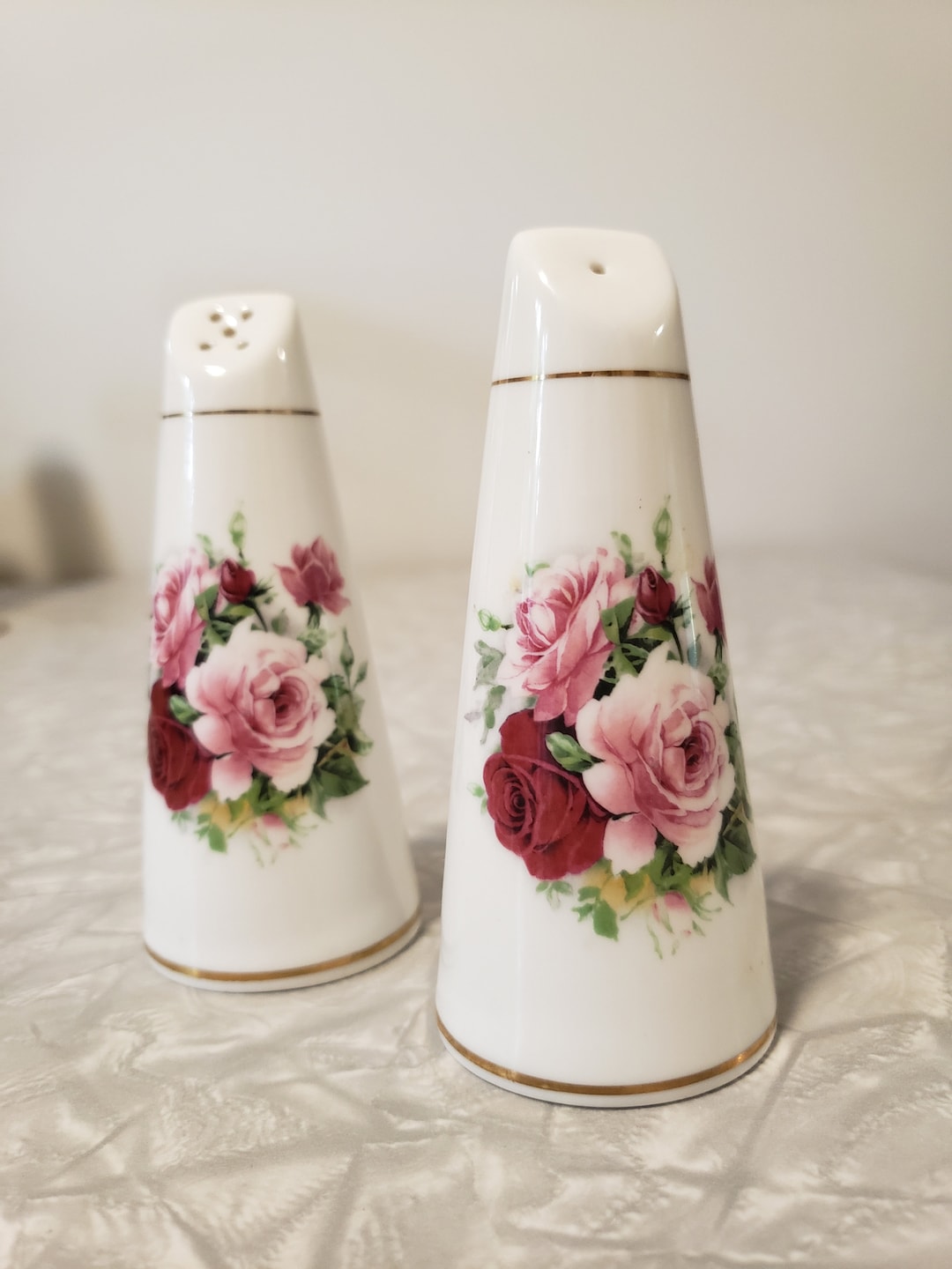 Vintage Shelly Ann Collection Salt Pepper Shakers Fine Bone China ...