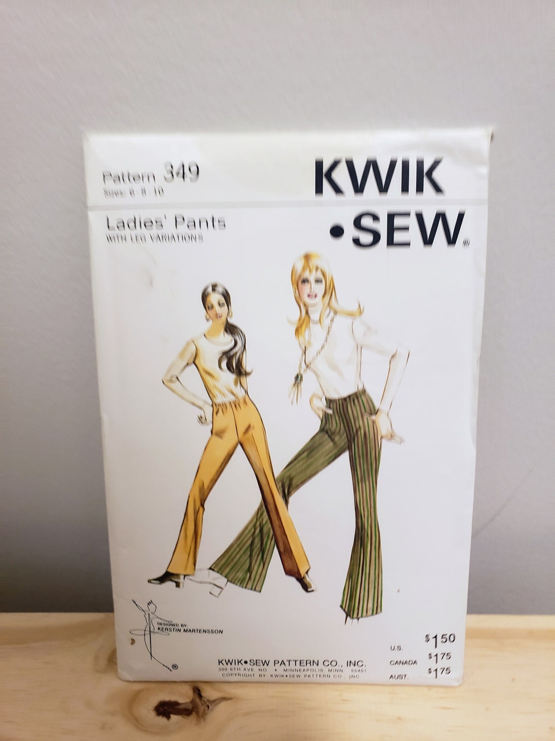 Vintage 70s Kwik Sew Bell Bottoms Pattern - UNCUT Size 12-14 - Etsy