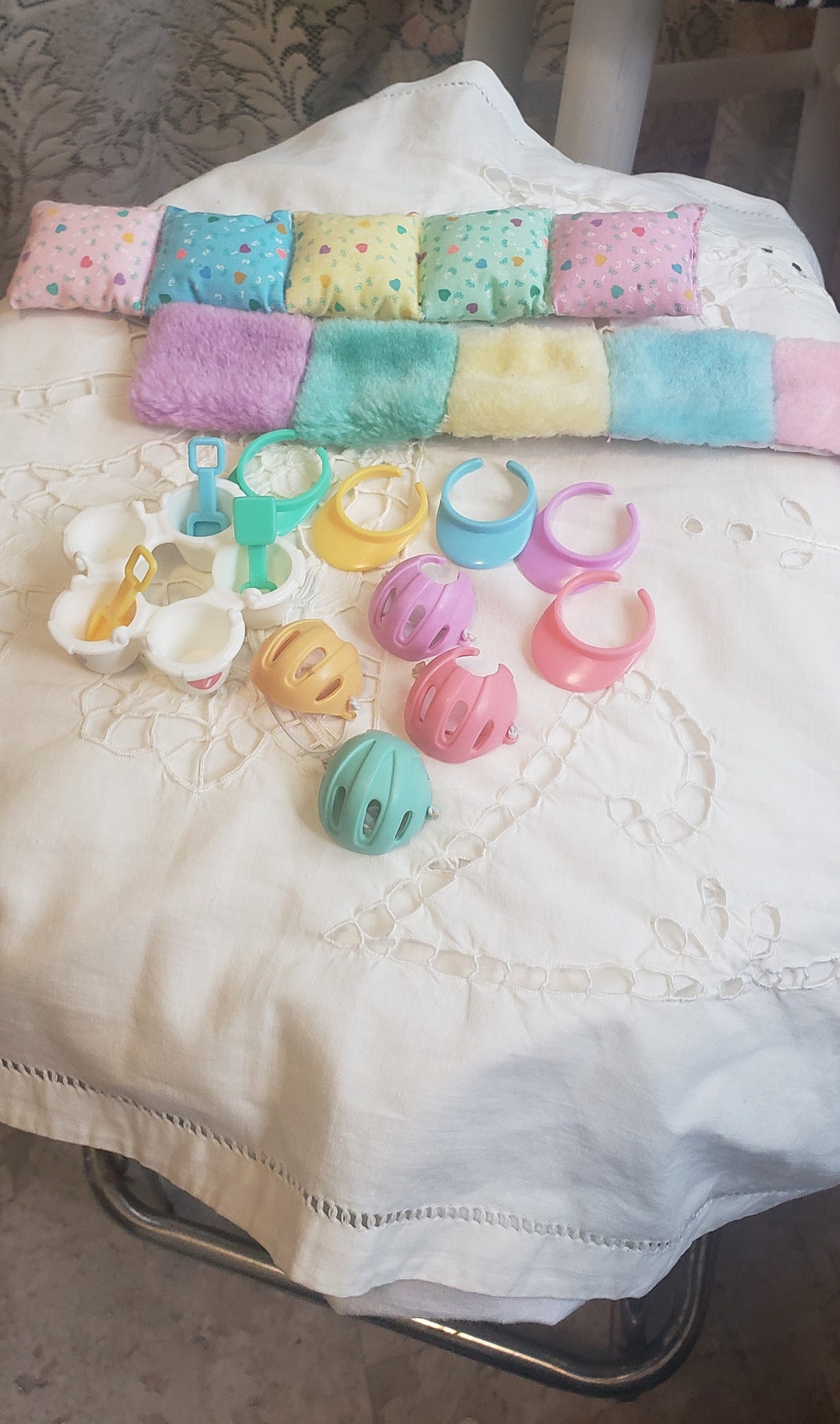 Quints Accessory Lot Vintage Tyco Toys Beach Accessories Sun Visor Sand ...