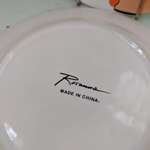 Vintag Rosanna Plates Martini Plates by Rosanna 90s Rosanna Plates ...