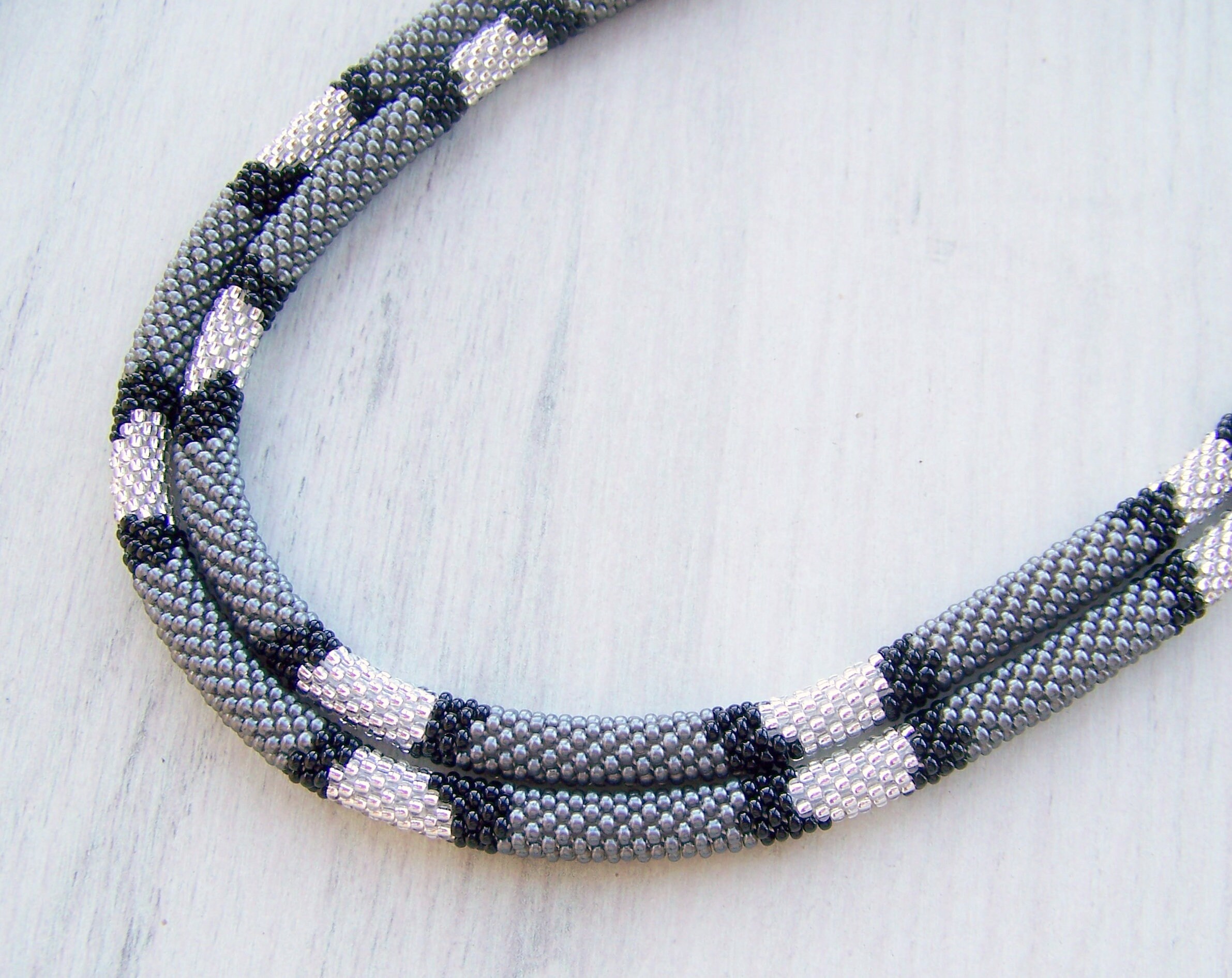 KIT to Make Bead Crochet Rope Necklace Adult Crafts Do It - Etsy