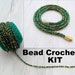 Green Serpent Bead Crochet Necklace Kit Statement Jewelry Python ...