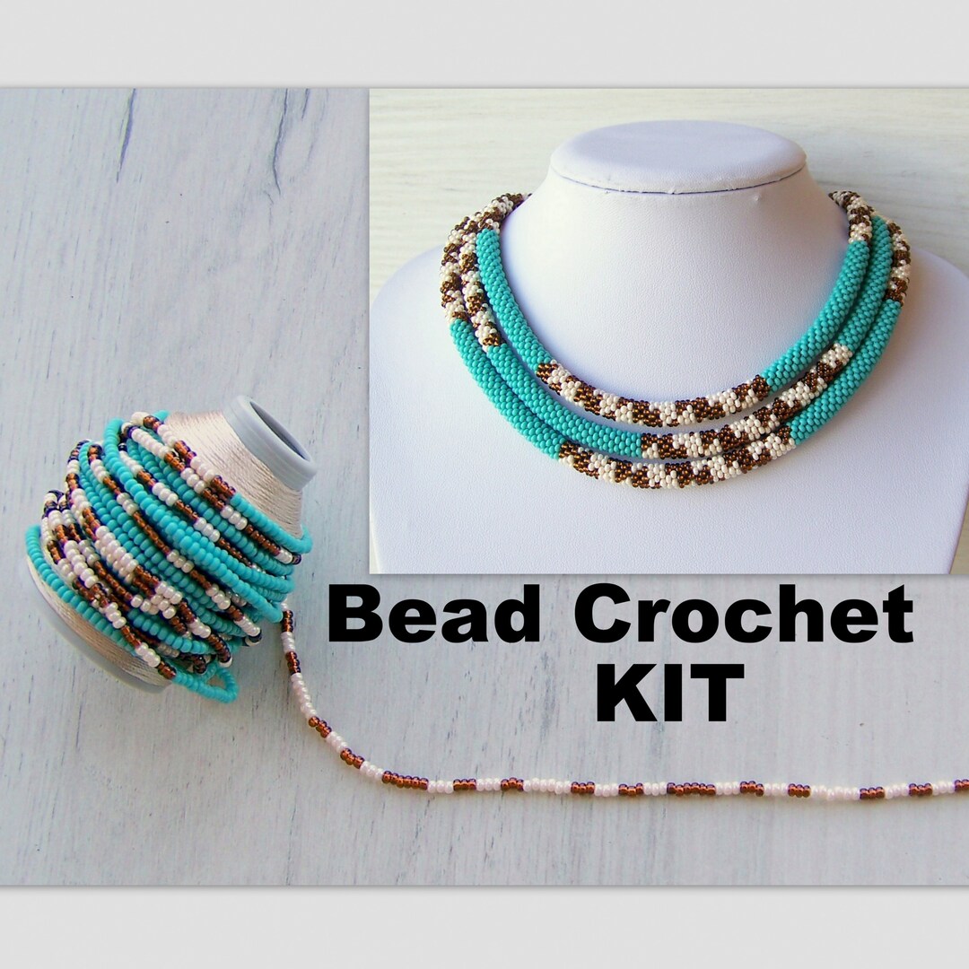 Bead Crochet Necklace Making Kit - DIY Crafts DIY Kit for Adults ...
