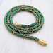 Green Serpent Bead Crochet Necklace Kit Statement Jewelry Python ...