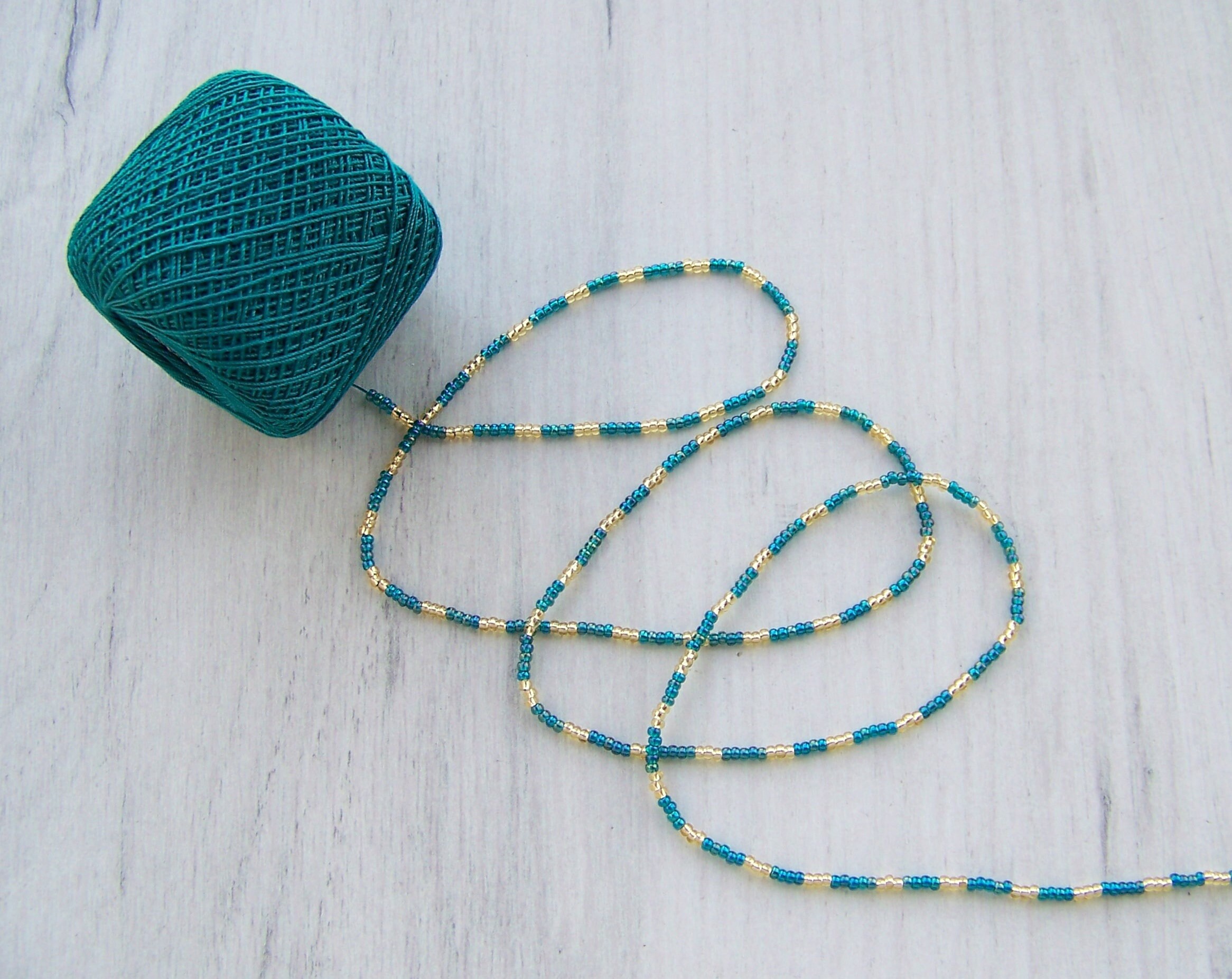 KIT to Make Bead Crochet Rope Necklace DIY Kit Snake Serpent - Etsy