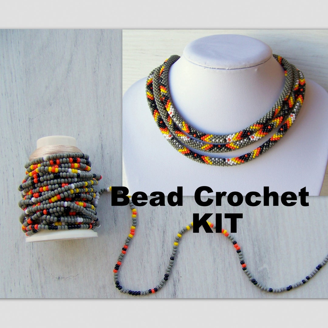 Native American Style Necklace Kit - Jewelry Making Kit - Bead Crochet ...