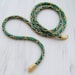 Green Serpent Bead Crochet Necklace Kit Statement Jewelry Python ...