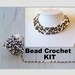 Green Serpent Bead Crochet Necklace Kit Statement Jewelry Python ...