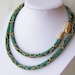 Green Serpent Bead Crochet Necklace Kit - Statement Jewelry Python ...