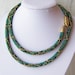 Green Serpent Bead Crochet Necklace Kit Statement Jewelry Python ...