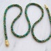 Green Serpent Bead Crochet Necklace Kit Statement Jewelry Python ...