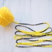 DIY Keychain Bead Crochet Kit Yellow Snake Pattern Beadwork Wristlet ...
