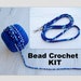 Green Serpent Bead Crochet Necklace Kit Statement Jewelry Python ...