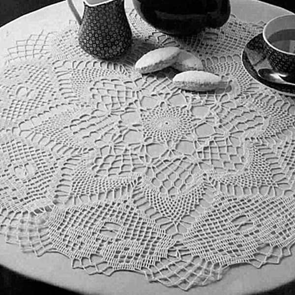 Crochet Pattern for Circular Round Table Centerinstant PDF Digital ...