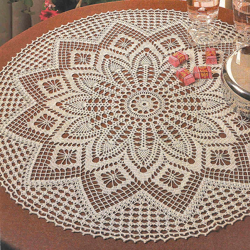 Crochet Circle Table Runner Pattern - Etsy