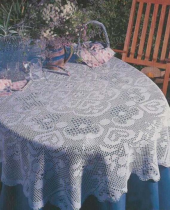 Vintage Chart Filet Crochet Pattern Filet Crochet Oval - Etsy Finland