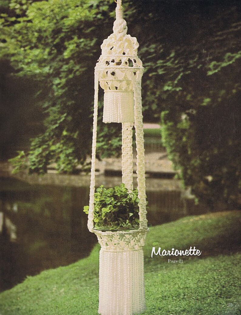 Vintage Macrame Patterns/ Macrame Elegance 1977 eBook PDF | Etsy