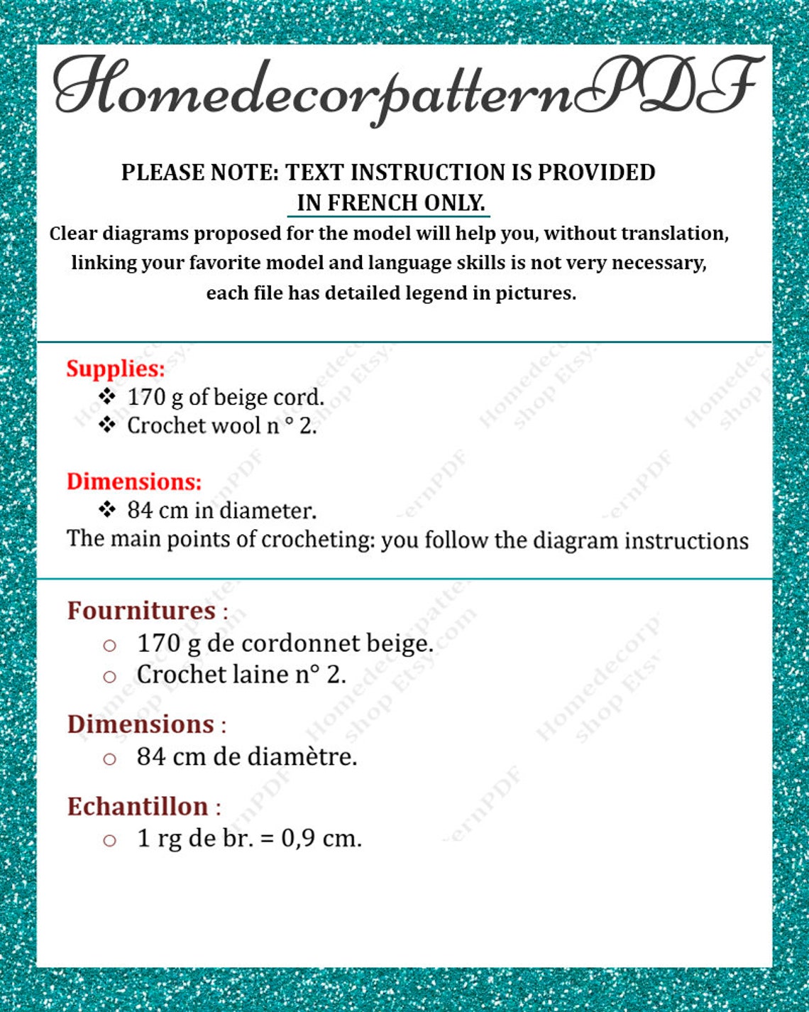 Lace Table Center Vintage Crochet Pattern Size: 33 Ins 84 Cm - Etsy